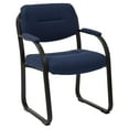 Deluxe Fabric Visitors Chair with Sled Base, Padded Arms and Heavy Duty ...