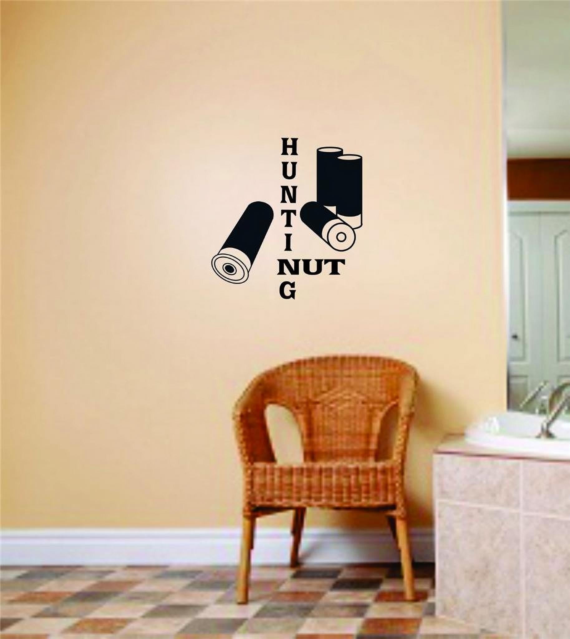 Hunting Nut Gun Bullets Graphic Design Turkey Rabbit Hunters Sticker ...