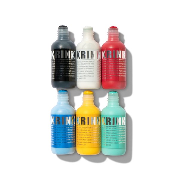 Krink K-60 Opaque Alcohol Ink Graffiti Paint Marker Box Set of 6 Colors ...