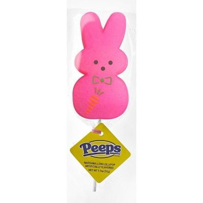 Peeps Large Marshmallow Bunny Lollipop - Pink - Walmart.com