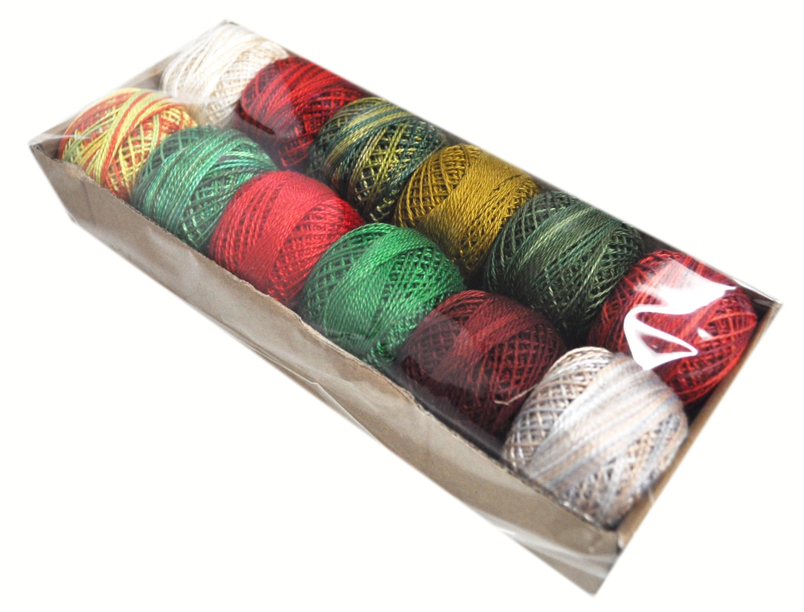 Valdani Pearl Cotton 12 Color Size 8 Christmas Time Thread - Walmart.com