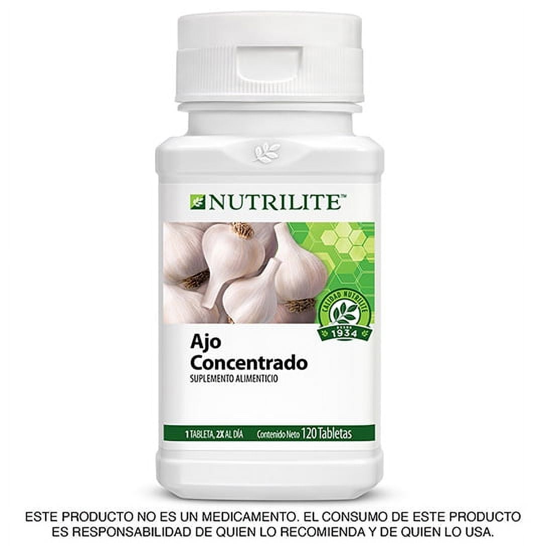 Ajo Concentrado Nutrilite con 120 Tabletas. | Walmart en línea