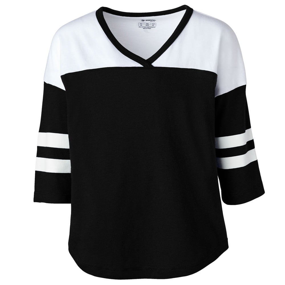 Soffe Girls Fan Crew V-Neck Tee - Walmart.com