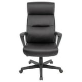 "STAPLES Rutherford Luxura Manager Chair, Black, Swivel Tilt, Fixed ...