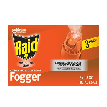 (2 pack) Raid Max Indoor Mess Free Dry Bug Killing Fogger, Insect ...
