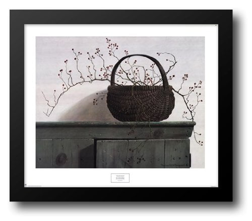 Wild Rose Berries, c.1987 36x31 Framed Art Print by Campanelli, Pauline ...