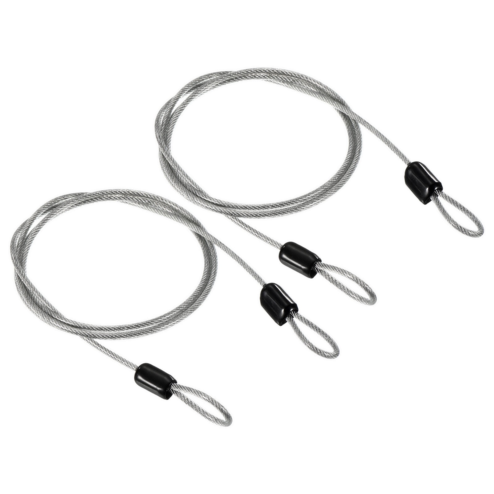 Uxcell 2.5mmx1m Coated Security Steel Cable Luggage Lock Wire Rope ...