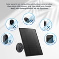 5W Solar Panel for DC 5V Security Cameras, Dual Micro USB & USB-C Ports ...