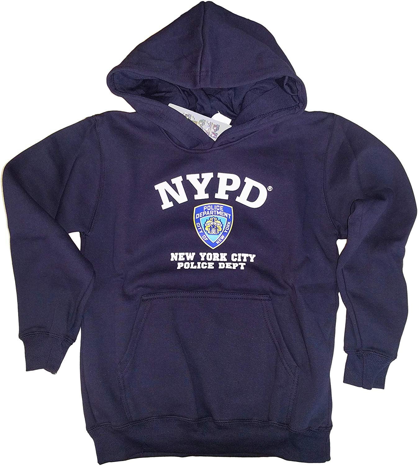 NYPD Kids Hoodie Sweatshirt Navy Official Licensed Boys Shirt (Small ...