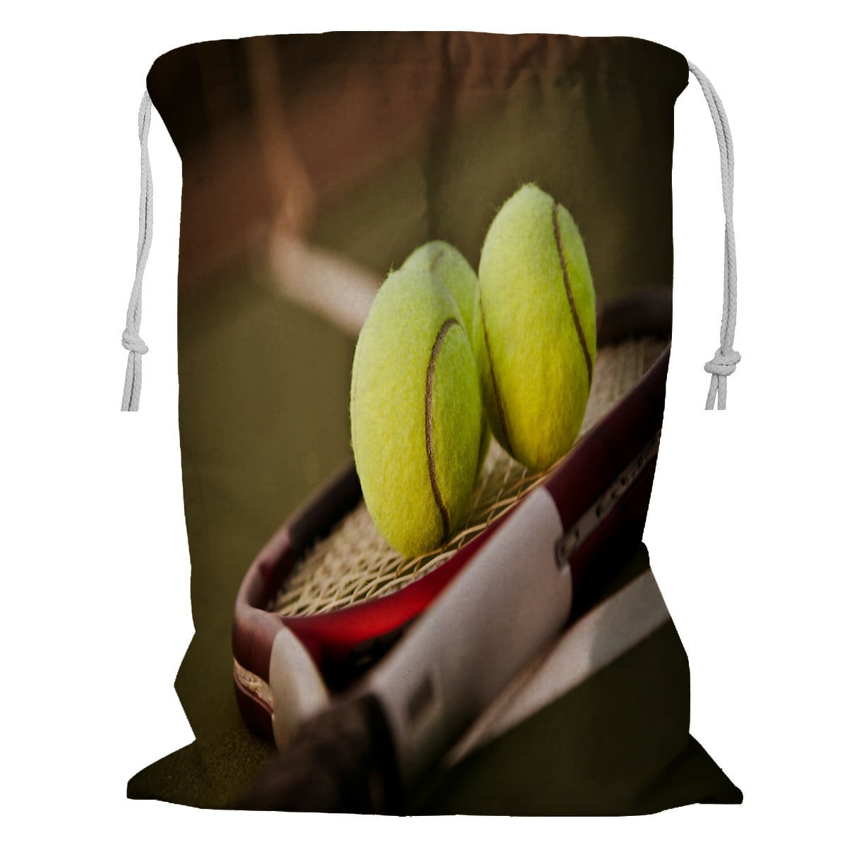 ABPHQTO A Shot Tennis Racquet Tennis Balls Tennis Court Storage Basket ...