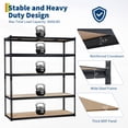Heavy Duty 5-Tier Garage Storage Rack, Adjustable Metal Shelf, 2500 lbs ...