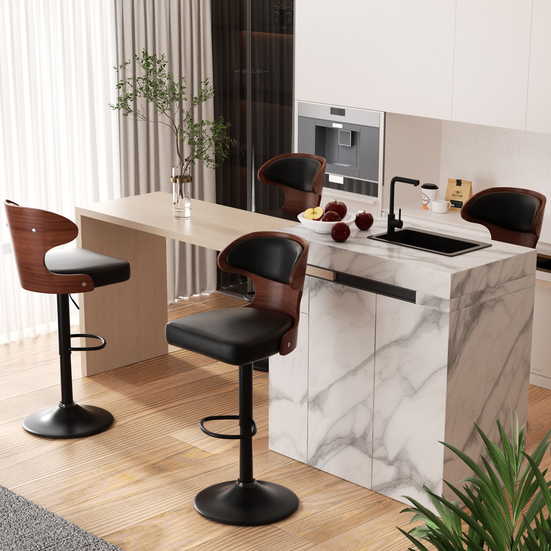 Click here for Hawsaiy Bar Stools Set Of 4  Adjustable Height 24.... prices