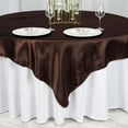 Efavormart 72" SATIN Square Tablecloth Overlay For Wedding Catering Party Table Decorations ...