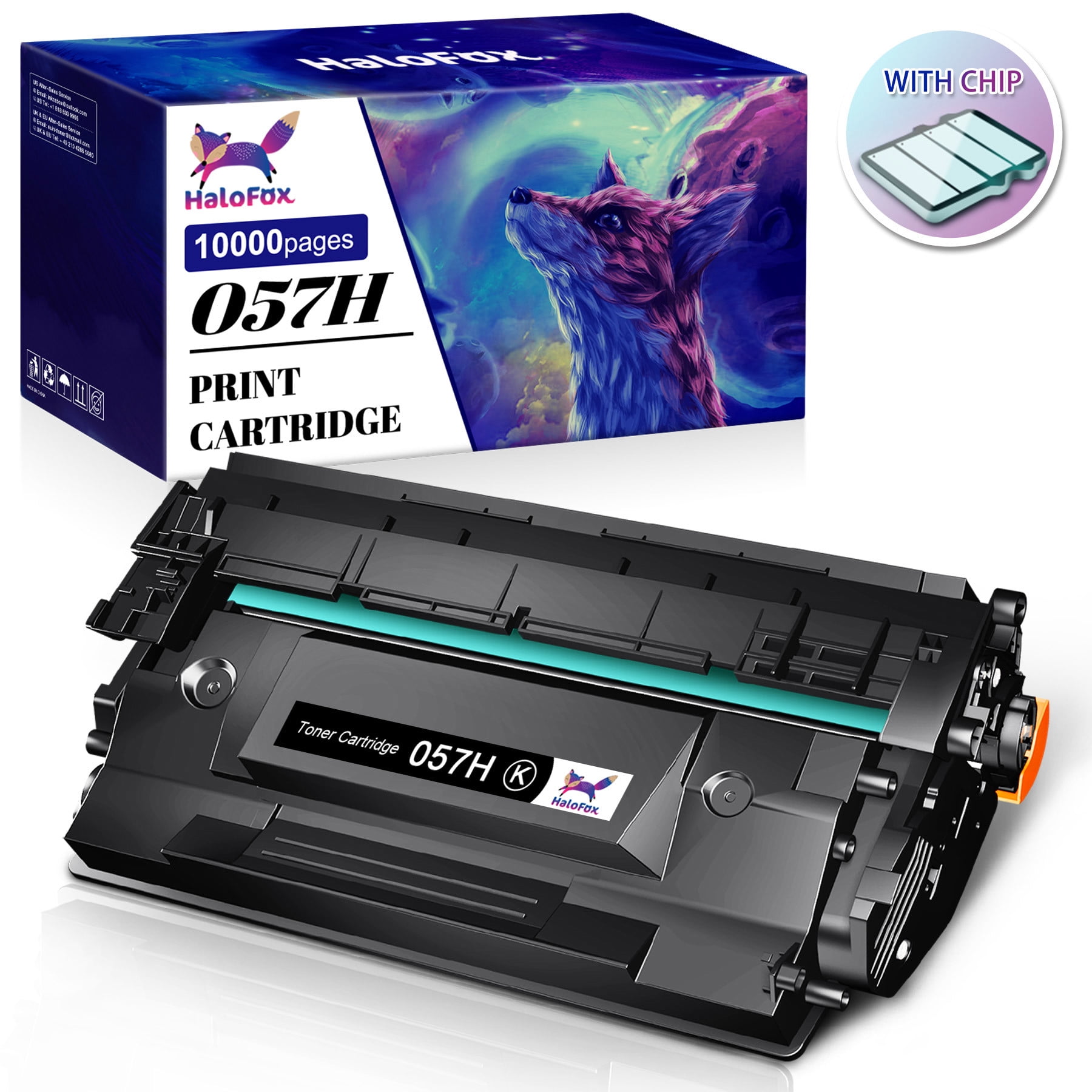 Halofox Compatible Toner Replacement With Chip For Canon 057h