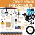 Paasche VL Airbrush Paint Set with Compressor with 12 Color US Art ...