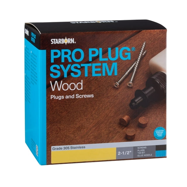 PRO PLUG System Plug & Fastener System for CUMARU 1050 Count for 300 sq ...