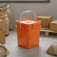 JWQFBC Square Bucket with Lid Versatile Use Square Bucket with Lid Fall ...