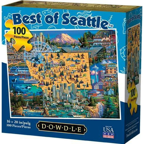 Dowdle Jigsaw Puzzle - Best of Seattle - 100 Piece - Walmart.com ...