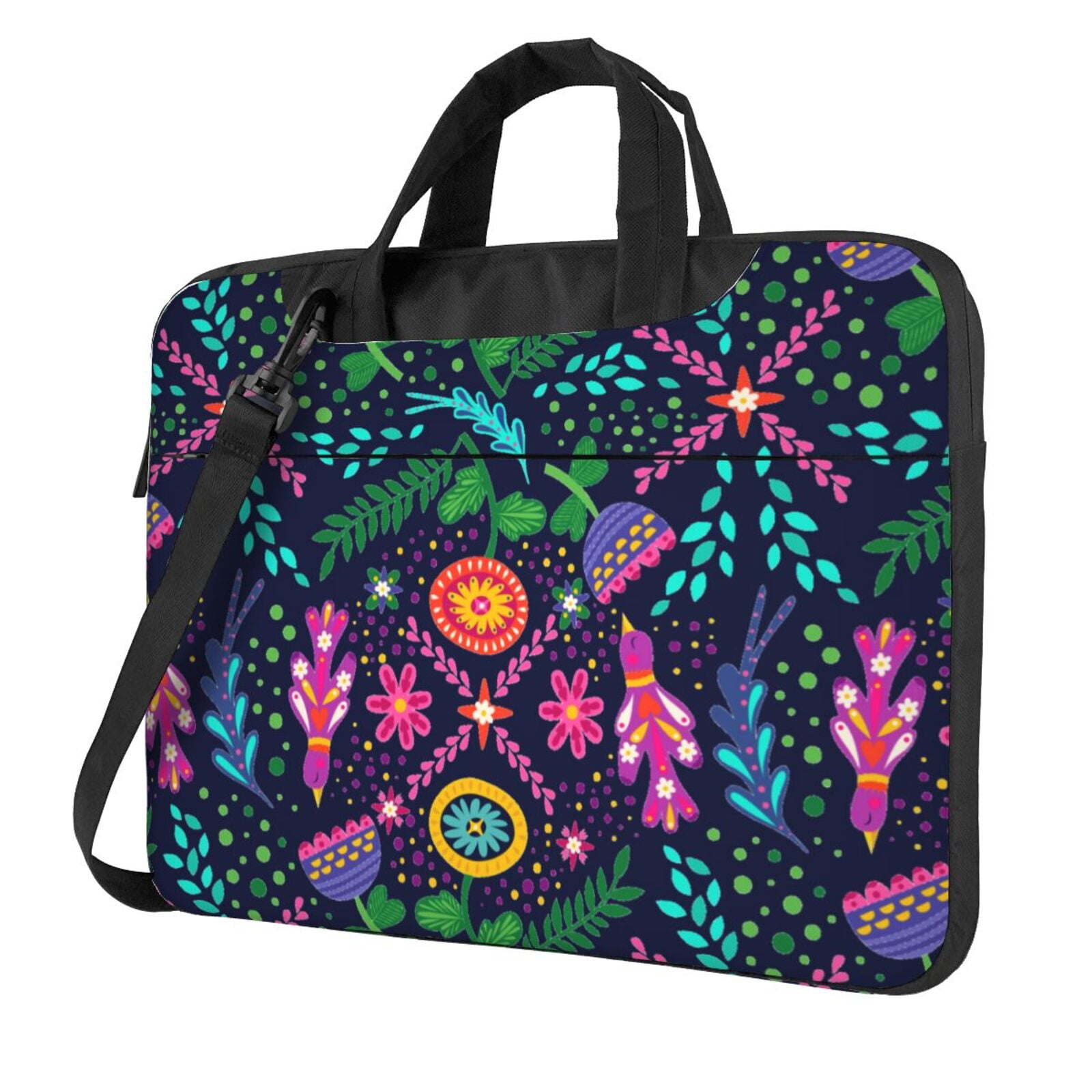 Trendy Floral Doodles Laptop Bag, 13 inch Laptop or Tablet, Business ...