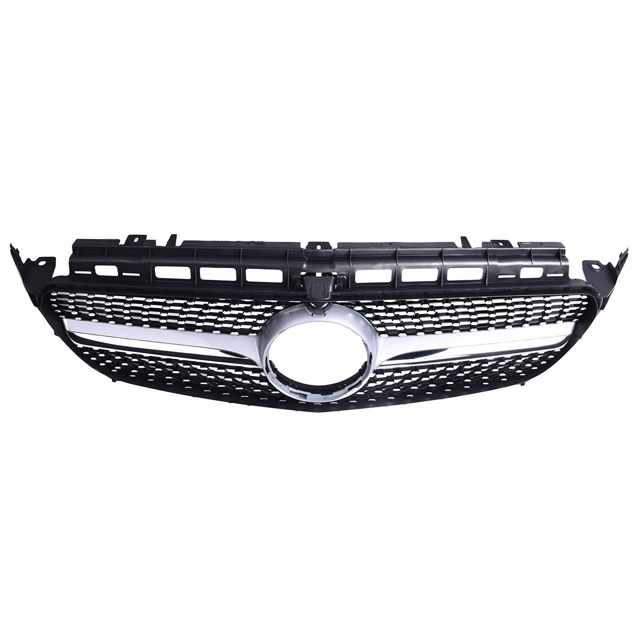 Bapmic 2138880223 Front Silver Diamond Star Grille w/Camera for ...
