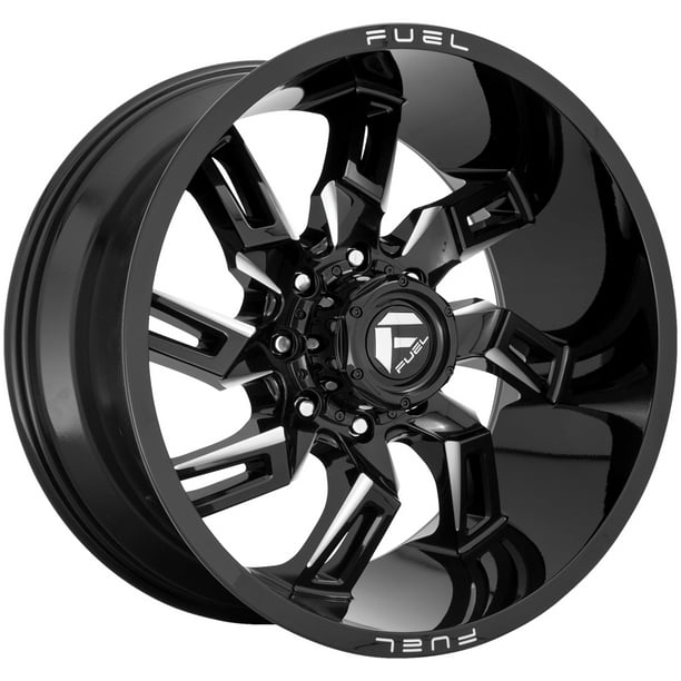 Fuel D747 Lockdown 20x9 6x5.5" +1mm Black/Milled Wheel Rim 20" Inch ...