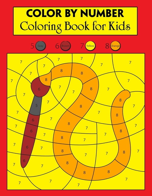 Color By Number Coloring Book for Kids : A Christmas Color By Number ...