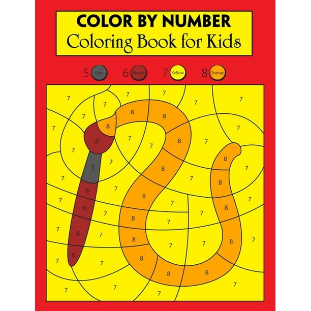 Color By Number Coloring Book for Kids : A Christmas Color By Number ...