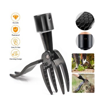 Orientools 36.6 inch Heavy Duty Weed Puller, Stand-up 3 Claw Weeder ...