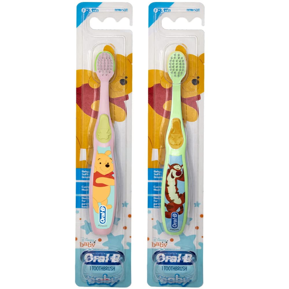 Oral-B Baby Manual Toothbrush, Pooh Characters, 0-3 Years Old, Extra ...