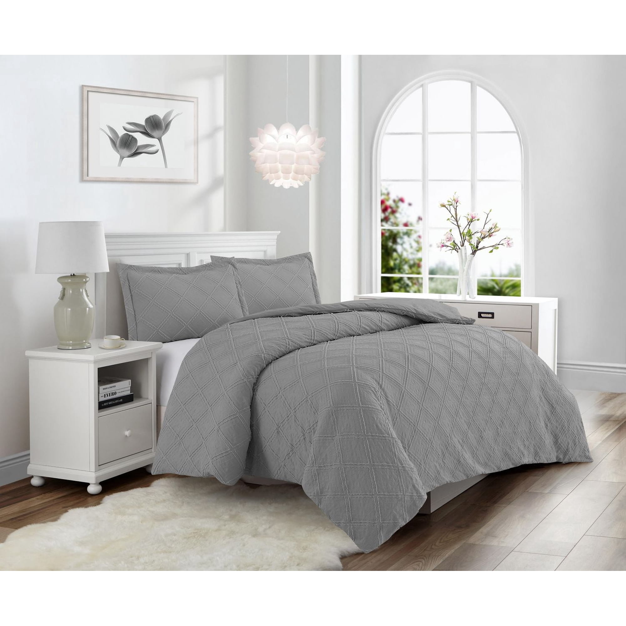 Click here for Swift Home Waffle Square Prewashed Duvet Cover Set... prices