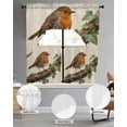 Bird Kitchen Curtains Set for Windows 3 Piece Cafe Curtains 24 Inch ...