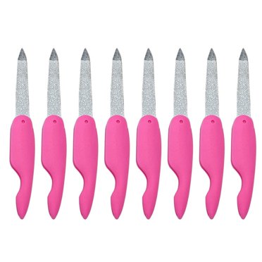 EVEZR 3Pcs 100 Grit Sharp Stainless Steel Pointed Nail File Set ...