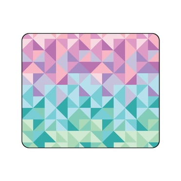 OTM Prints Black Mouse Pad, Triangle Quilt Orange - Walmart.com