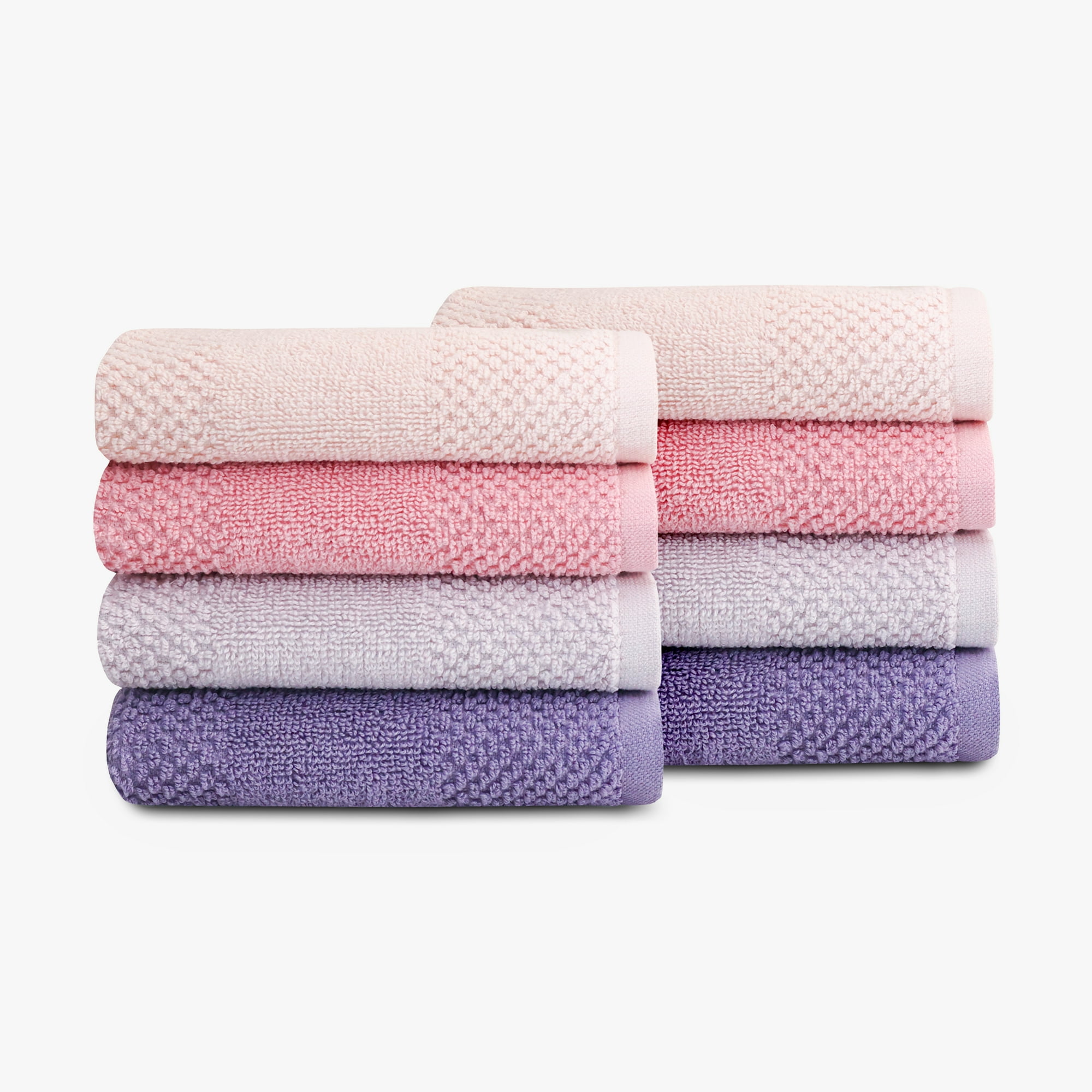 Click here for Mainstays Kids 8pk Washcloth  Pink 12x12 prices