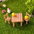 Miniature Table And Chairs Set Fairy Garden Mini Garden Furniture Set ...
