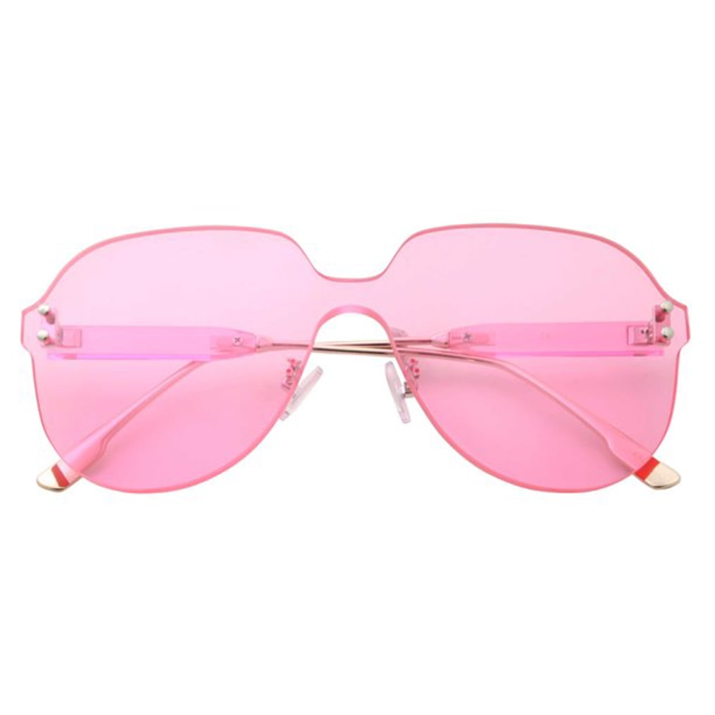grinderPUNCH XL Oversized Rimless Tinted Sunglasses Clear See Through ...