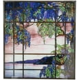 Ebros Louis Comfort Tiffany Landscape Window Oyster Bay Stained Glass ...