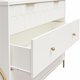 CosmoLiving by Cosmopolitan Anastasia 4 Drawer Dresser w/ Hutch, White ...