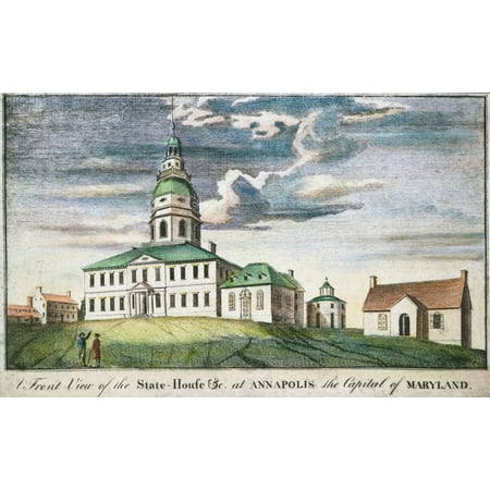 Annapolis, Maryland, 1786. /Nthe State House At Annapolis, Maryland ...