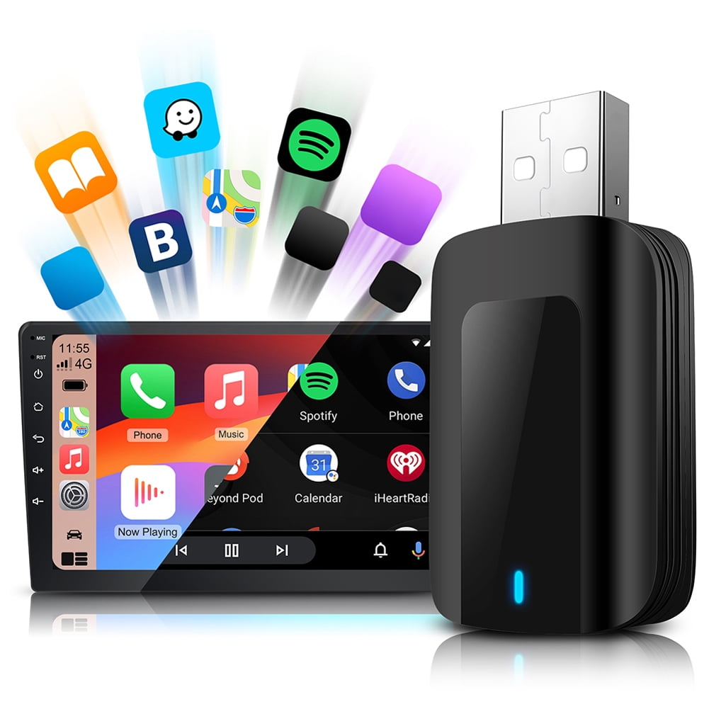 Adaptador Inalámbrico Carplay Android Auto Smart USB Dongle Connect ...