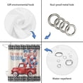 72x78 Inch Shower Curtain Anniversary Bathroom Decor, Waterproof Fabric ...