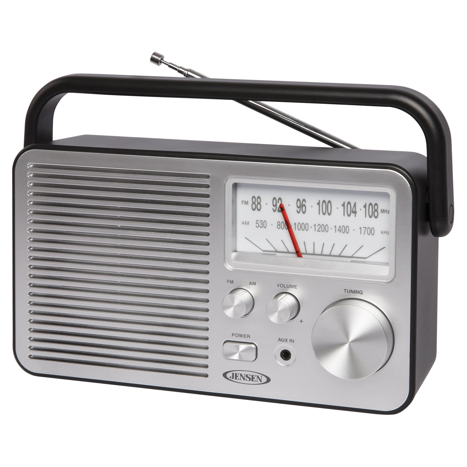 JENSEN MR-750-BK Portable AM/FM Radio (Black) - Walmart.com