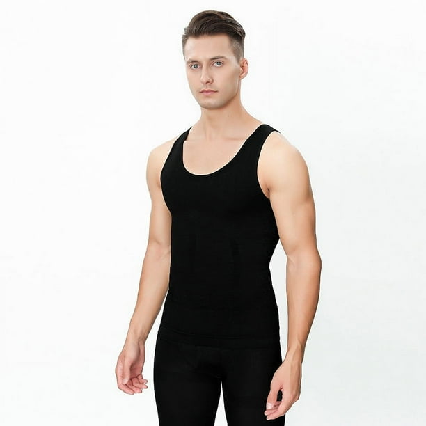 Chaleco fino moldeador para hombre Pomoko ropa interior sin costuras camiseta ajustada | Bodega ...