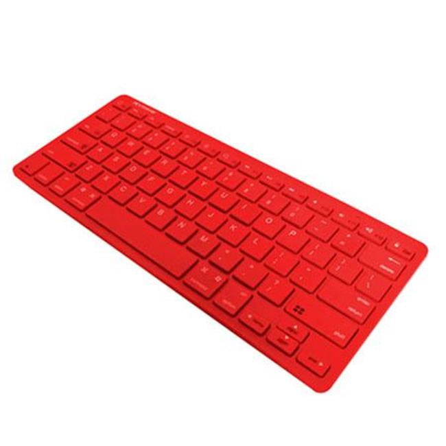 Xtreme Cables 59594 Bluetooth Wireless Keyboard - Red - Walmart.com ...