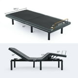 Bestco Adjustable Twin XL Bed Frame with Remote, Massage, Incline ...