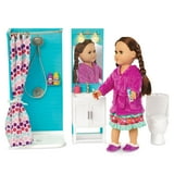 My Life As Bathroom Play Set with Shower and Light-up Vanity for 18 ...
