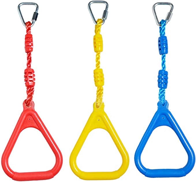 nipocaio 3pcs Multi-Function Wooden Trapeze Swing with Gymnastic ...