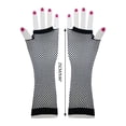 1Pair 80s 90s Short Hand Gloves Short Gloves Punk Fingerless Gloves ...