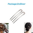 [2 Pack] U-Shape Hairpins, Bride Hair Accessories Hair Pins Clip Hair ...