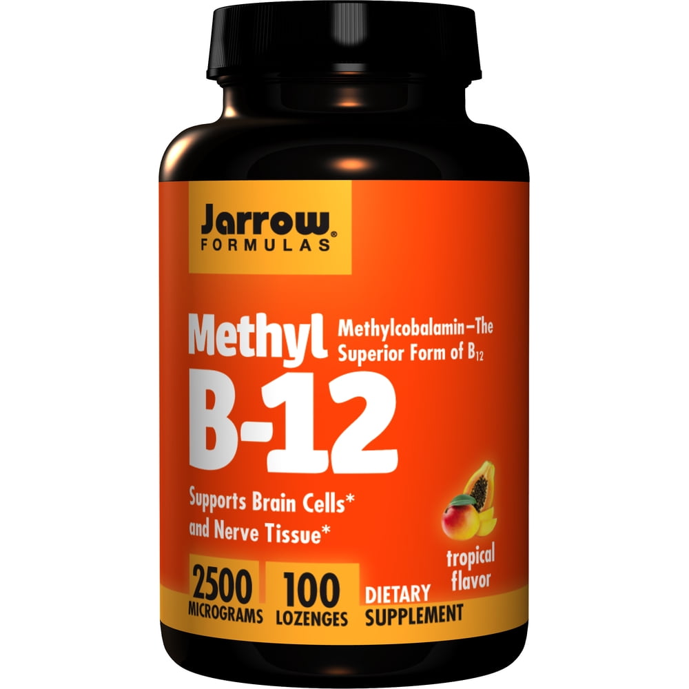 Jarrow Formulas Methyl B-12,Supports Brain Cells and Nerve Tissue, 2500 ...